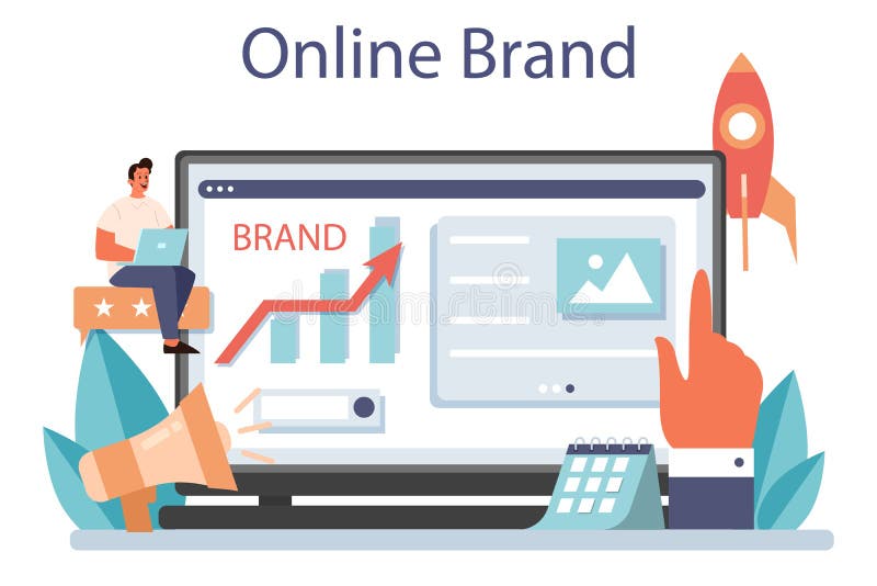 Brand Support Typographic Header. Unique Design of a Company Stock ...