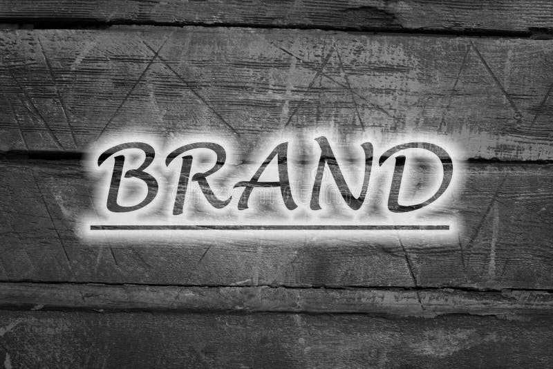 Brand text on background stock photo. Image of metal - 43478030