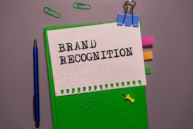 Brand Text on a Small Chalk Board As a Business Concept Stock Photo ...