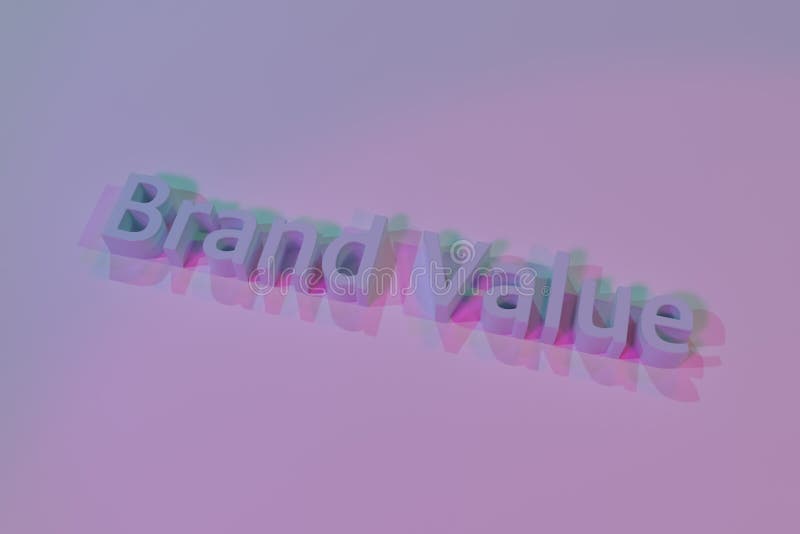 Brand Value, 3D Rendering. Abstract Typography, CGI Keywords. Wallpaper ...