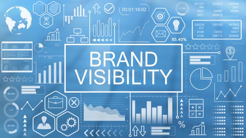 Brand Visibility, Animated Typography Stock Illustration - Illustration ...