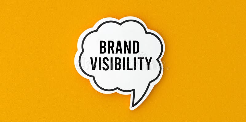 Brand Visibility Lettering on the Speech Bubble. Advertising, Slogan ...