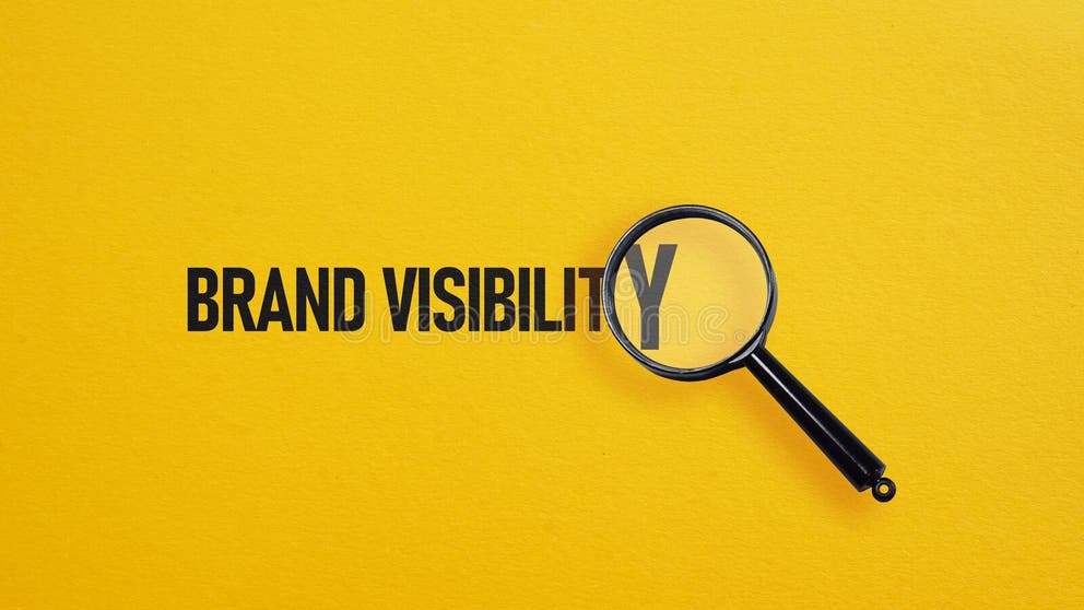 Brand Visibility is Shown Using the Text As Business Concept Stock ...
