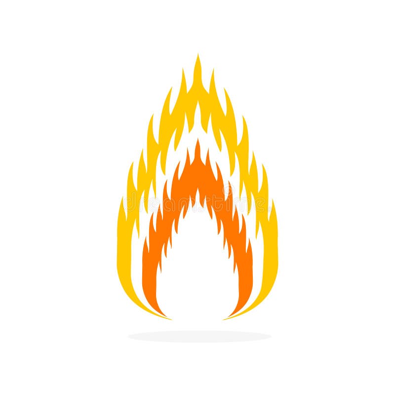 Brand Vlak Pictogram Vector Illustratie Stock Illustratie ...