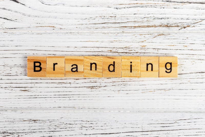 BRAND Word Made with Wooden Blocks Concept Stock Photo - Image of ...