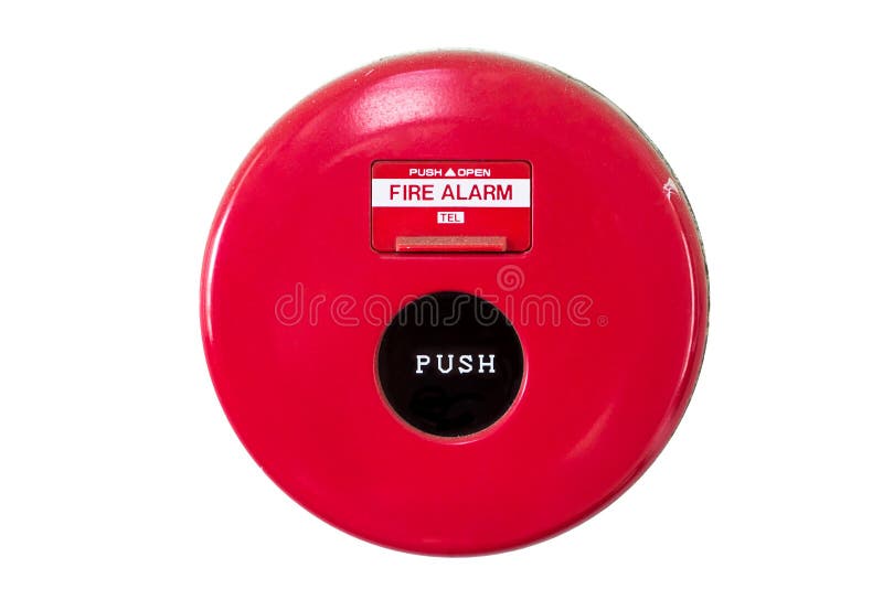 Brandalarm op de muur stock afbeelding. Image of bescherm - 40246599