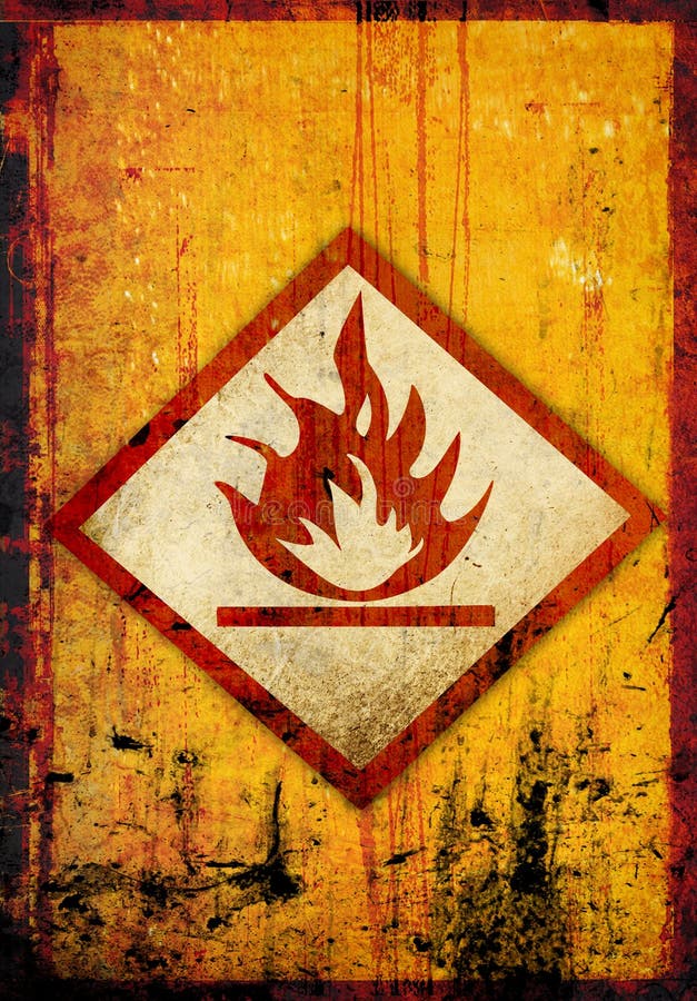 Brandbaar symbool stock illustratie. Illustration of manuscript - 1153065