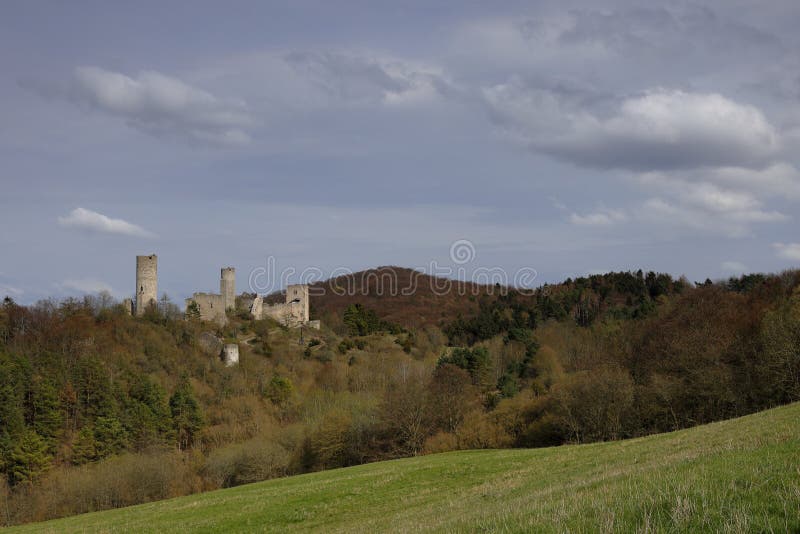 Brandenburg Castle Near Eisenach in Germany Stock Image - Image of ...