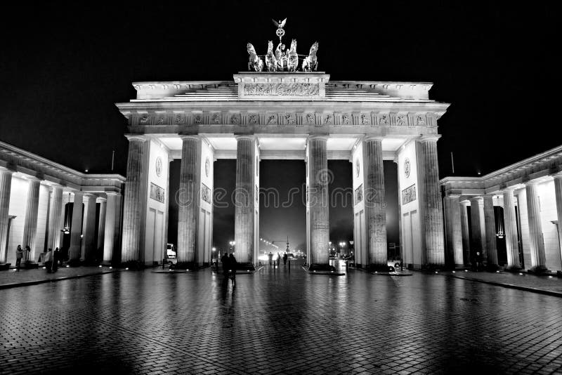 Brandenburg gate, Berlin stock photo. Image of horse - 30736106