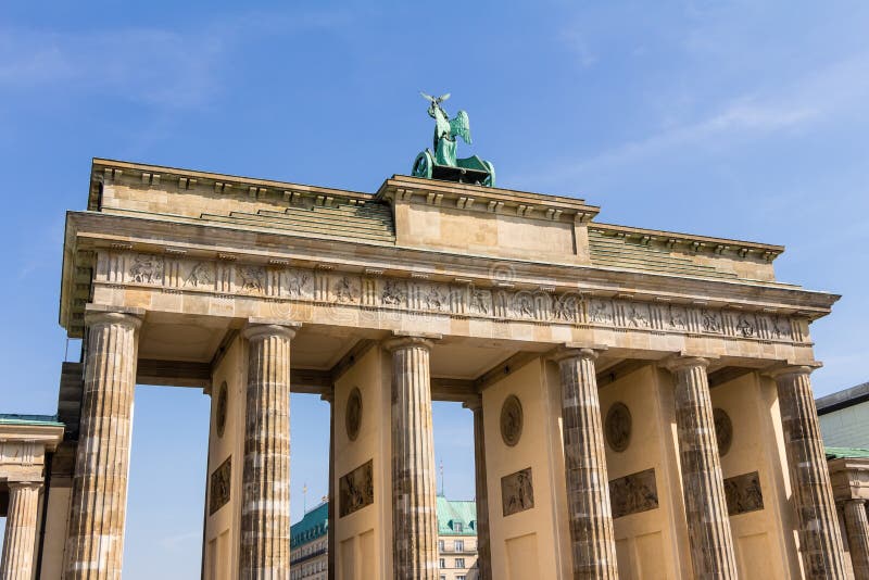 Brandenburg Gate Berlin stock image. Image of confederation - 44574609