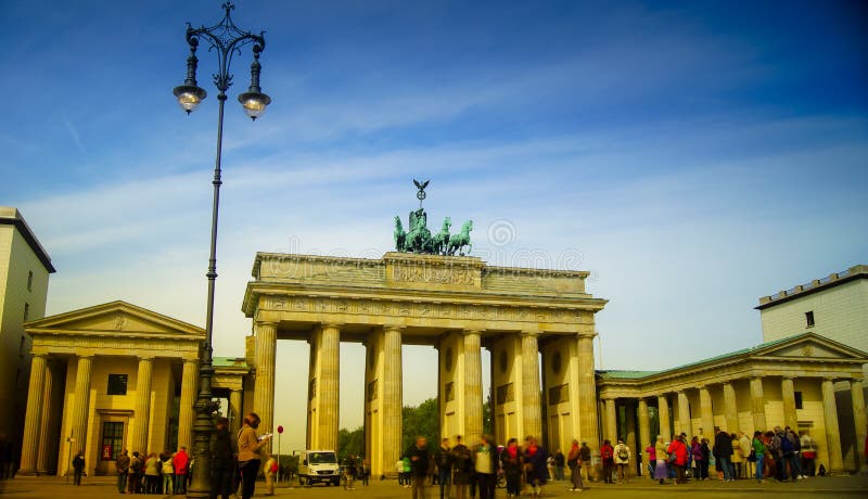 The Brandenburg Gate in Berlin, Germany. Editorial Stock Image - Image ...