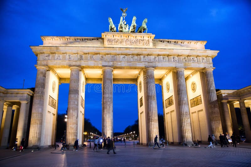 Brandenburg Gate in Berlin, Germany Editorial Stock Photo - Image of ...