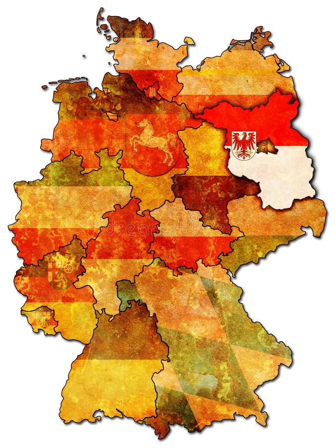 German provinces(states) stock illustration. Illustration of germany ...