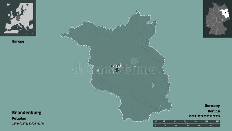 Brandenburg, State of Germany,. Previews. Administrative Stock ...