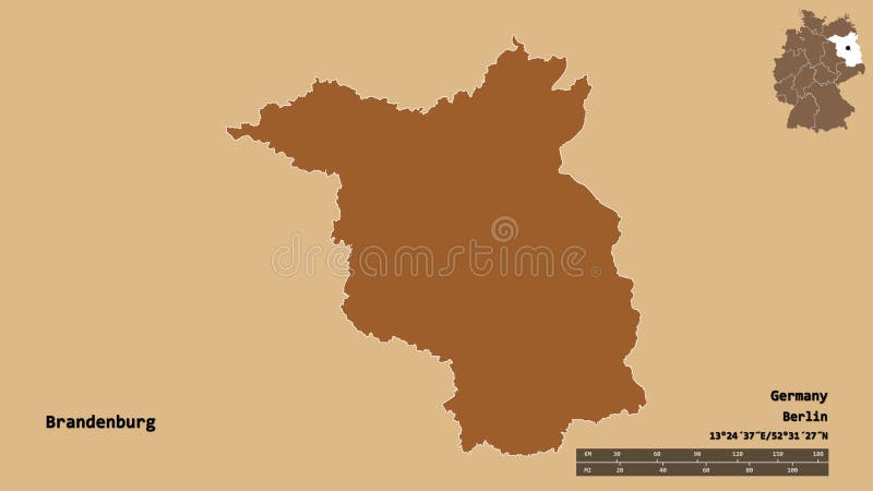 Brandenburg, State of Germany, Zoomed. Pattern Stock Illustration ...