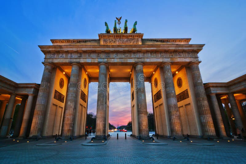 Brandenburger Gate in Berlin Germany Stock Photo - Image of century ...