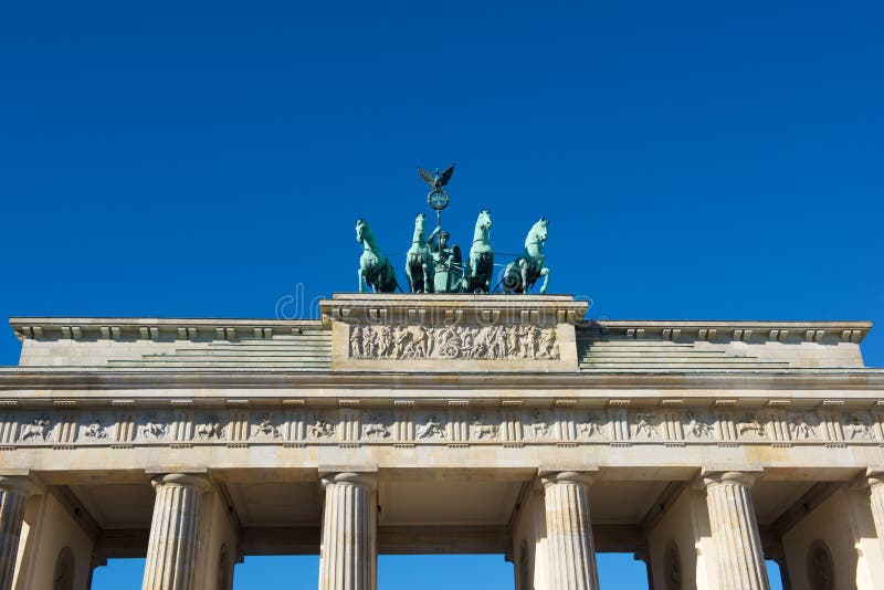 Brandenburger Gate Berlin stock photo. Image of landmark - 82811786