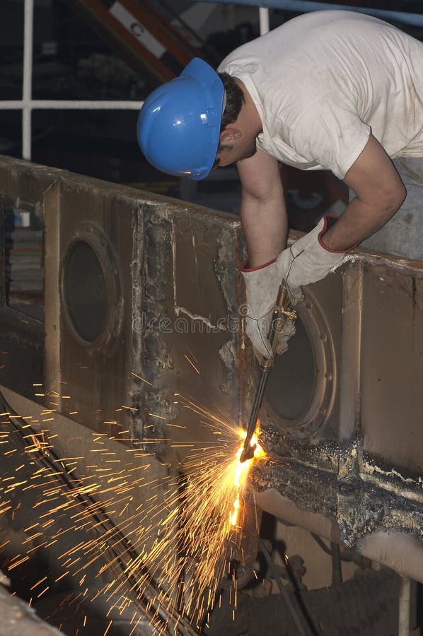 Brander stock foto. Image of licht, mens, bouw, hand, veiligheid - 753160