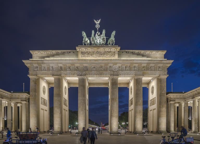 Branderburg Gate, Berlin . Germany Editorial Photography - Image of ...