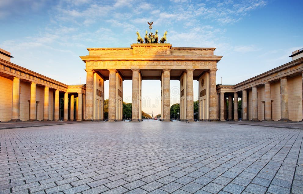 Branderburger Tor- Brandenburg Gate in Berlin, Germany Stock Photo ...