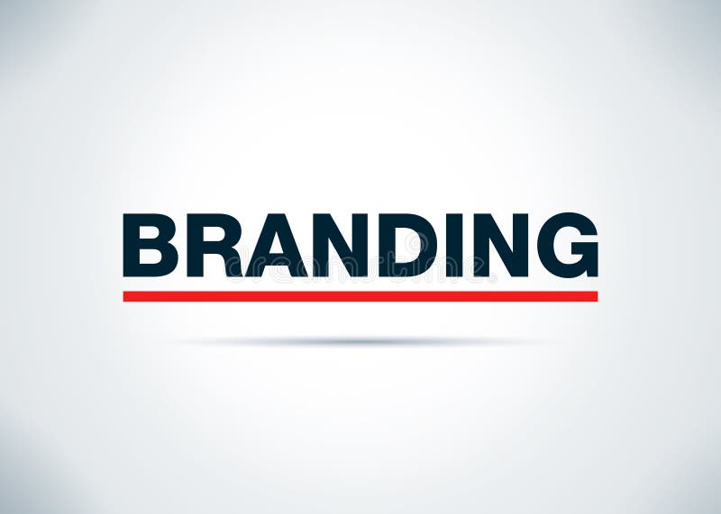 Branding Abstract Flat Background Design Illustration Stock ...