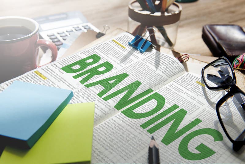 Branding Advertising Marketing Profile Label Concept Stock Image ...