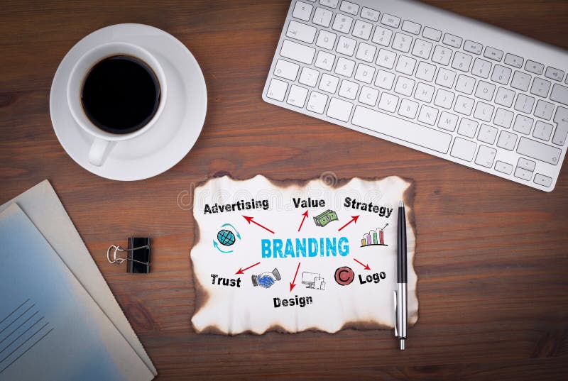 Branding Business Concept. Abstract Strategy and Success Background ...