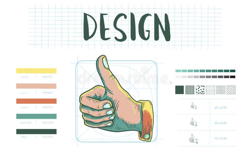 Branding Design Practice Success Creative Concept Stock Illustration ...