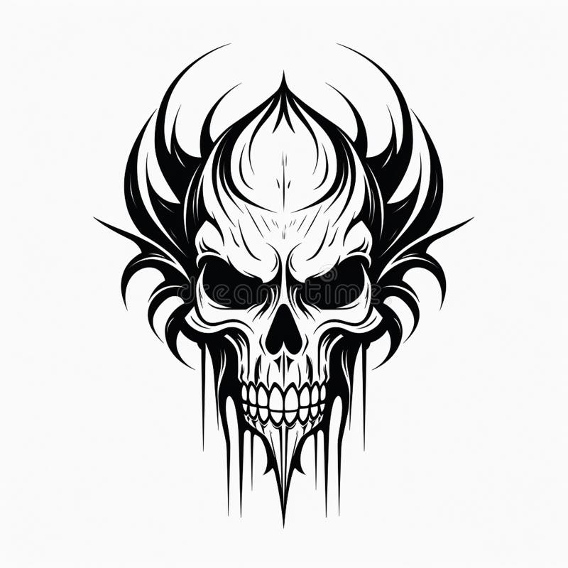 Branding Design with Skull stock illustration. Illustration of skull ...
