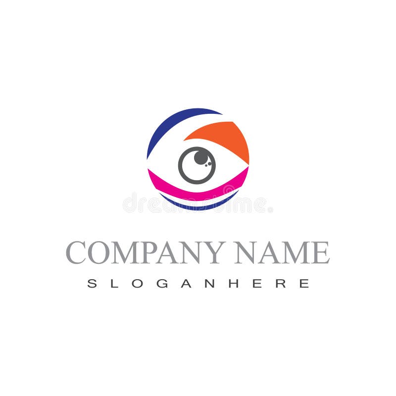 Branding Identity Corporate Eye Care Vector Logo Design Stock Vector ...