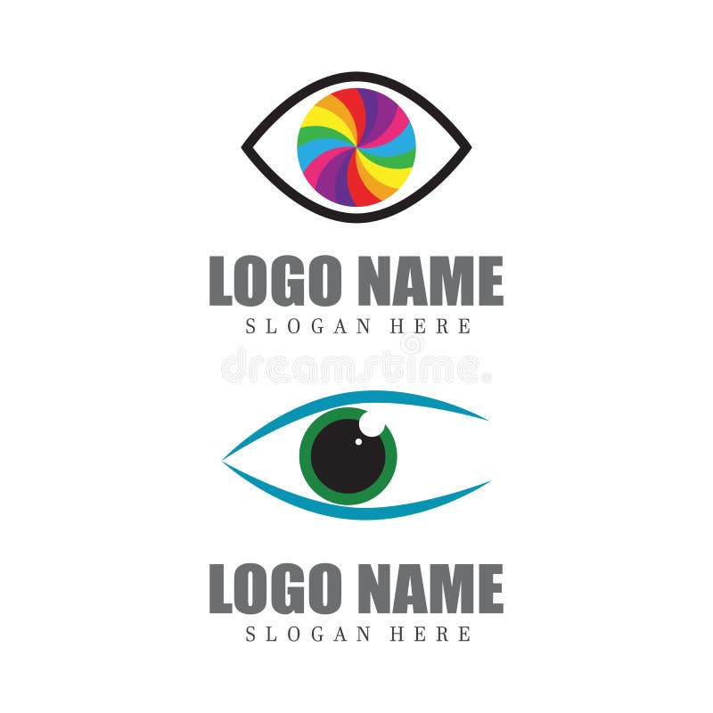 Branding Identity Corporate Eye Care Vector Logo Design Stock Vector ...