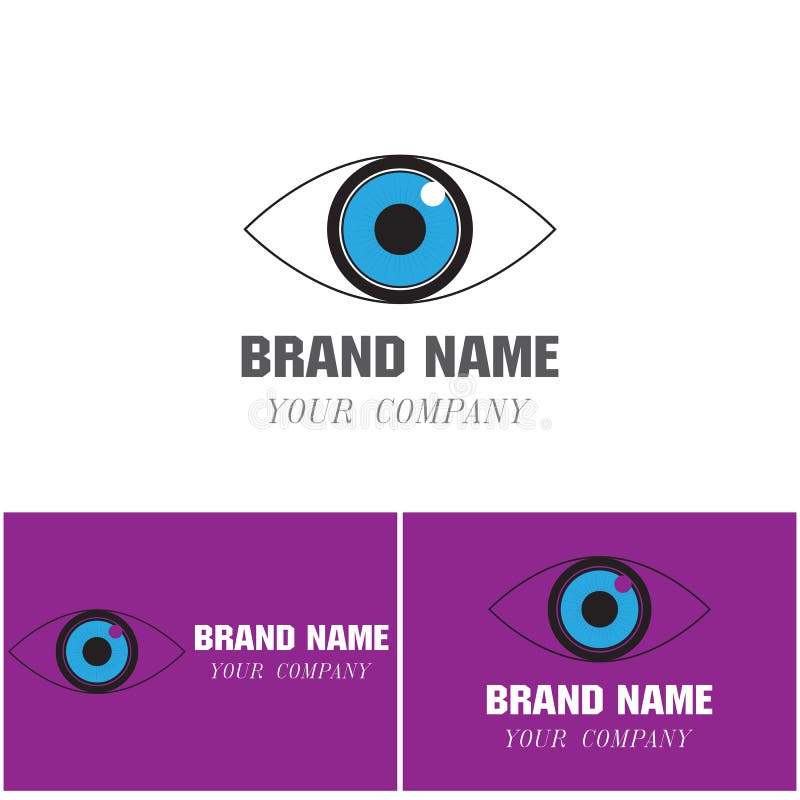 Branding Identity Corporate Eye Care Vector Logo Design Stock Vector ...