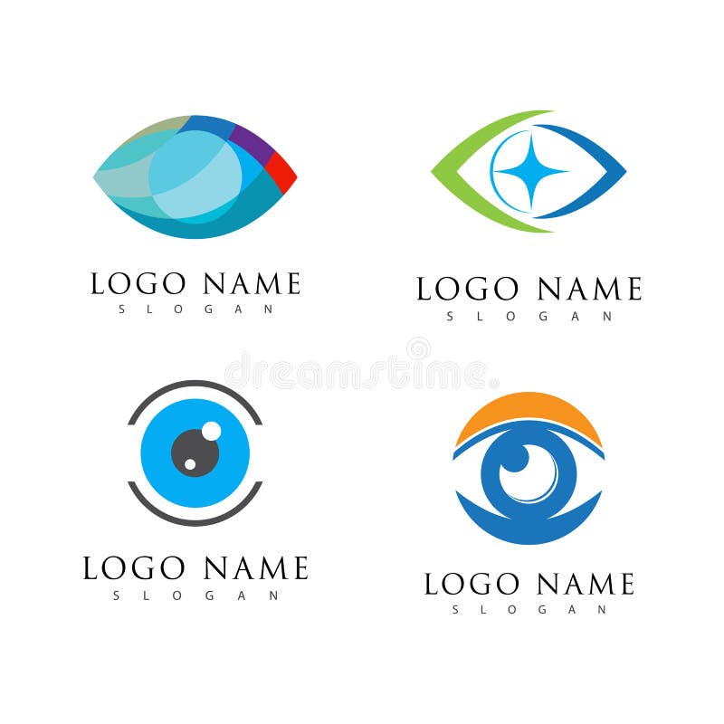 Branding Identity Corporate Eye Care Vector Logo Design Stock Vector ...
