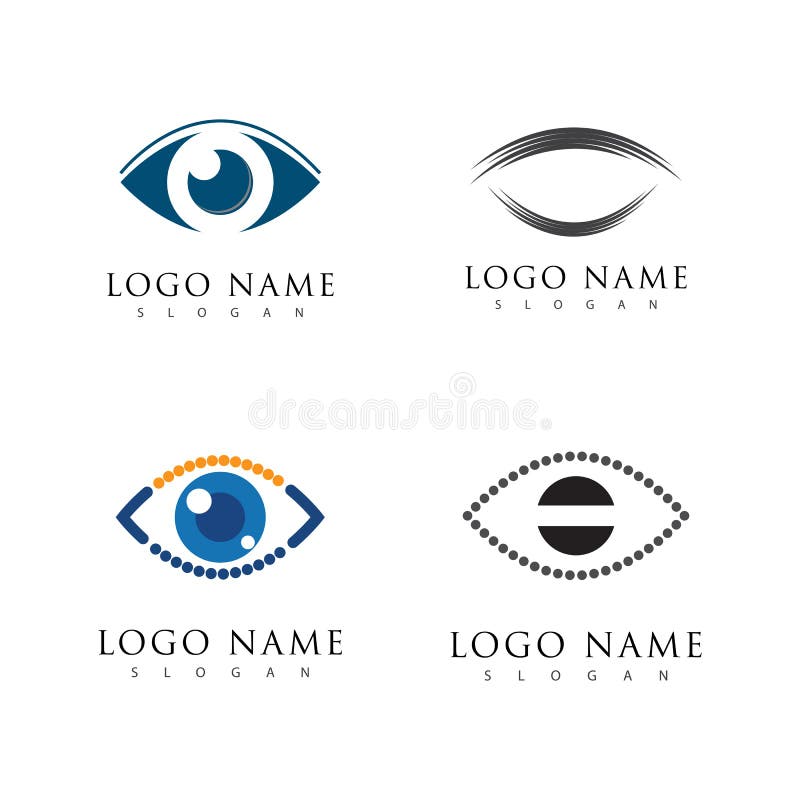 Branding Identity Corporate Eye Care Vector Logo Design Stock Vector - Illustration of optical ...