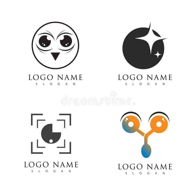 Branding Identity Corporate Eye Care Vector Logo Design Stock Vector ...