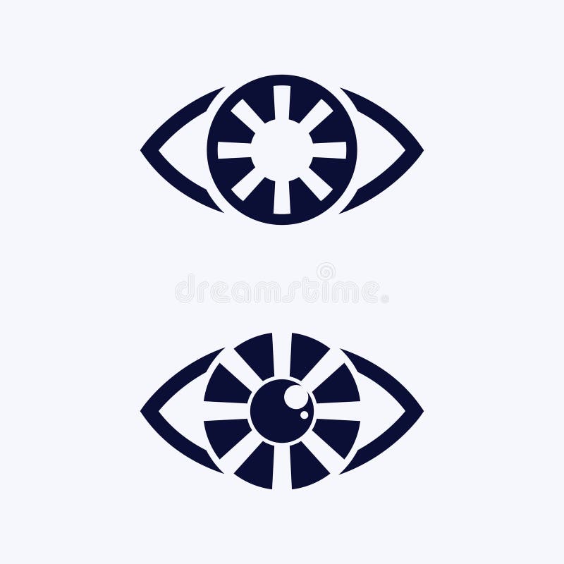 Eye Care Vector Logo Design Stock Illustration - Illustration of ...