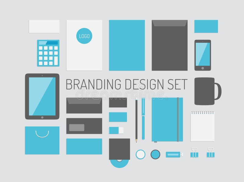 Branding Identity Vector Collection Stock Vector - Illustration of ...