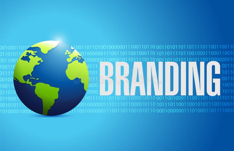 Branding International Tech Sign Concept Stock Illustration ...