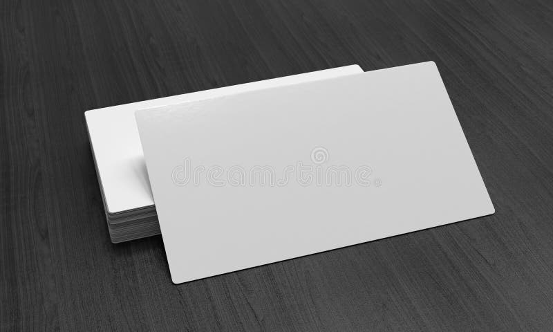 Branding Mockup. Business Card Template. Stack of Blank Name Cards ...