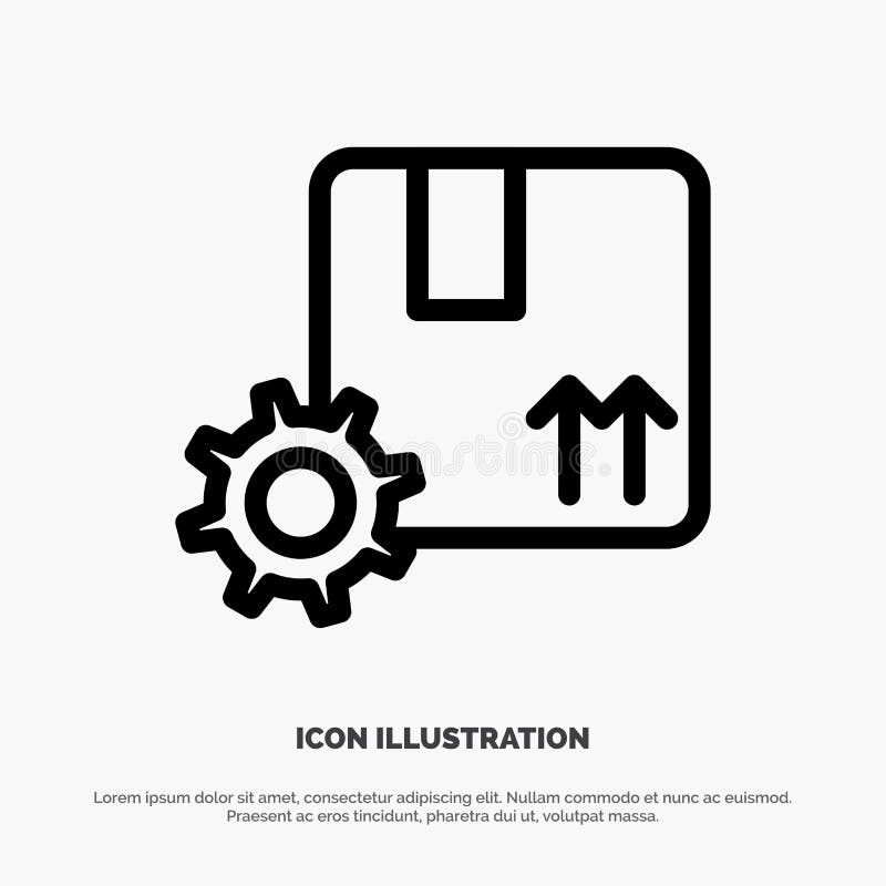 , Branding, Premium Product, Premium Quality, Gear Line Icon Vector ...