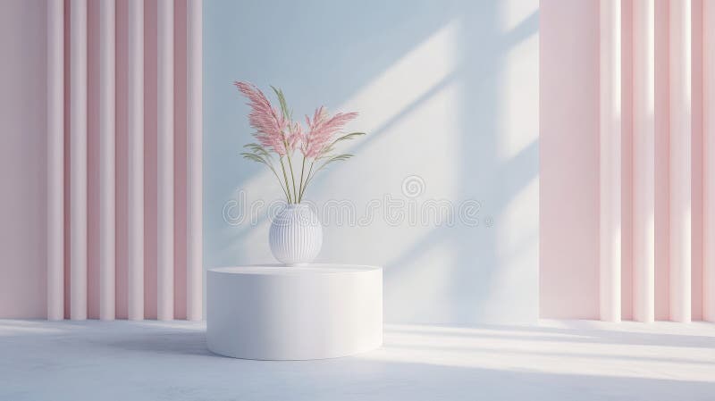 Branding Presentation Mockup with Podium Stock Photo - Image of ...