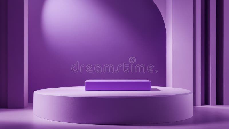 Branding Presentation Mockup in Purple Stock Photo - Image of ...