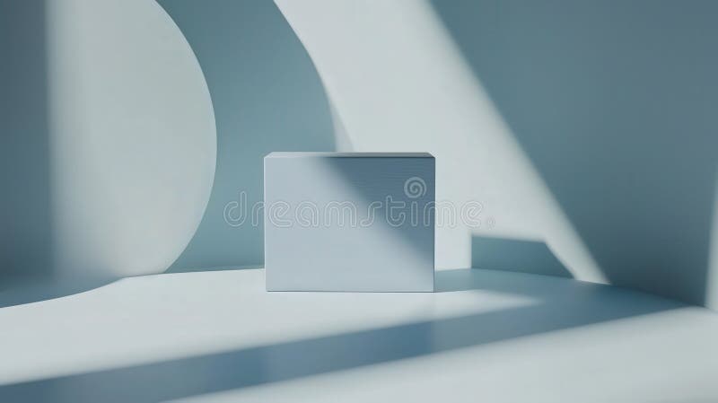 Branding Preview Mockup with Subtle Shadows in Minimalistic Studio ...