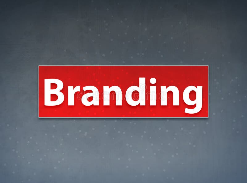 Branding Red Banner Abstract Background Stock Illustration ...