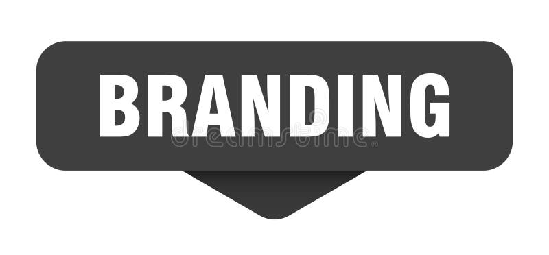 Branding Sticker. Branding Sign on Transparent Background Stock Vector ...