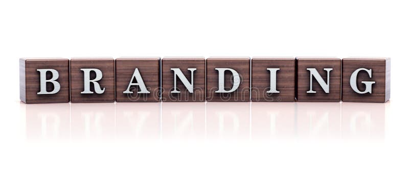 Branding Written with Colorful 3d Letters Stock Illustration ...