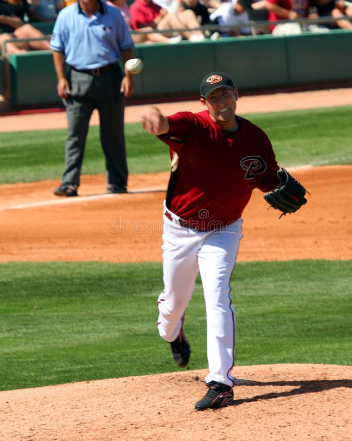 Brandon Webb s Move to 1st editorial photo. Image of expressions - 8684496