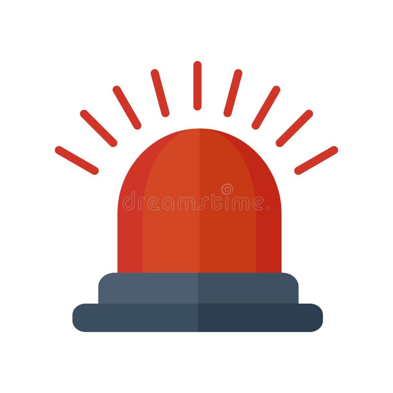 Het Pictogram Van De Brandsirene Elementen Van Brandweerman in Multi ...