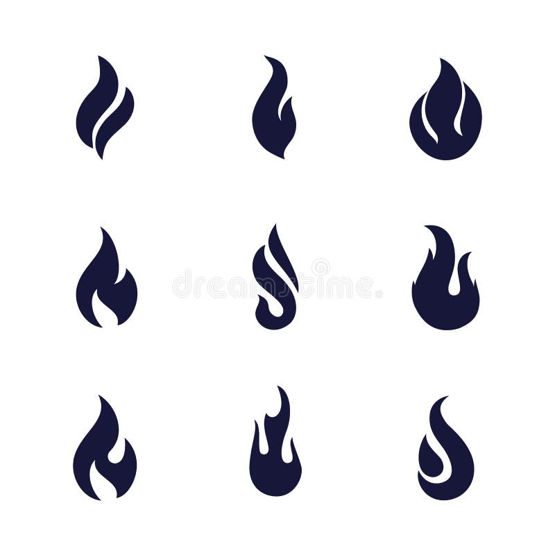 Flammasymboler stock illustrationer. Illustration av bakgrund - 91823222