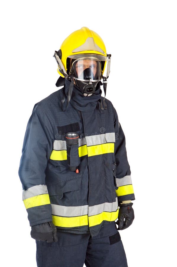 Brandweerman stock afbeelding. Image of brandstichting - 1485517